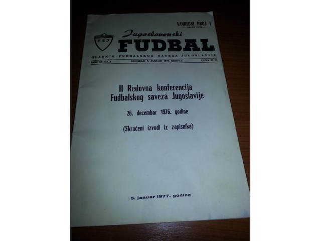 Jugoslovenski fudbal- vanredni broj 1 - drugi deo