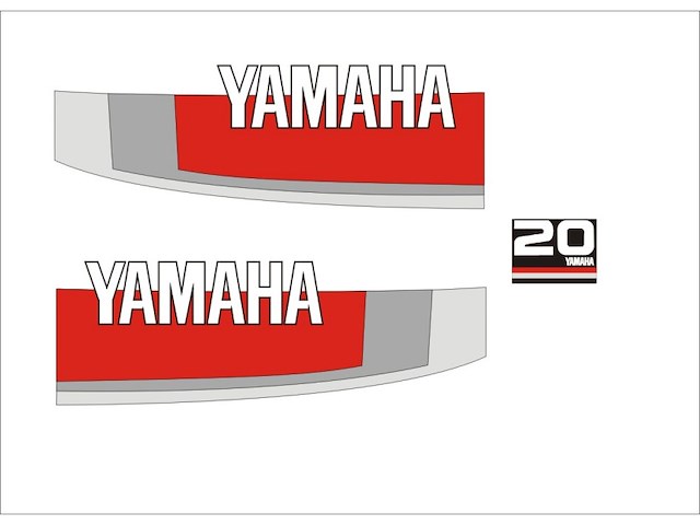 YAMAHA 20 - NALEPNICE ZA VANBRODSKI MOTOR