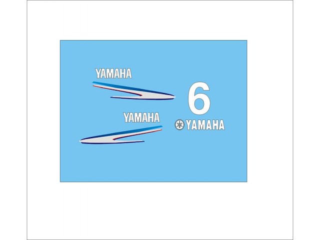 YAMAHA 6 - NALEPNICE ZA VANBRODSKI MOTOR