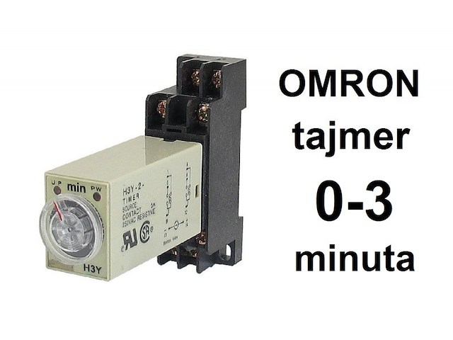 Vremenski rele - tajmer - 0-3 minuta - 220VAC - OMRON