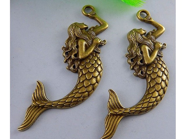 Privezak boje bronze sirena 76mm