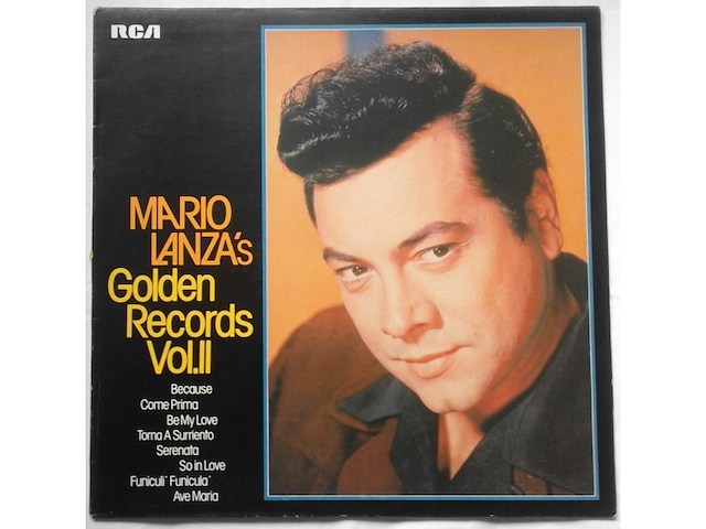 MARIO LANZA - GOLDEN RECORDS VOL II  Germany pres