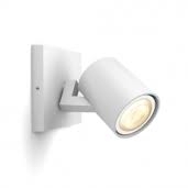Pillar Hue plate/spiral white 2x5.5W
