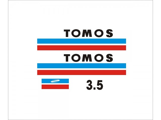TOMOS 3,5  -  NALEPNICE ZA VANBRODSKI MOTOR