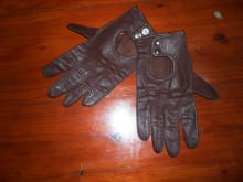 Kožne retro rukavice za vožnju moto auto rally klasik