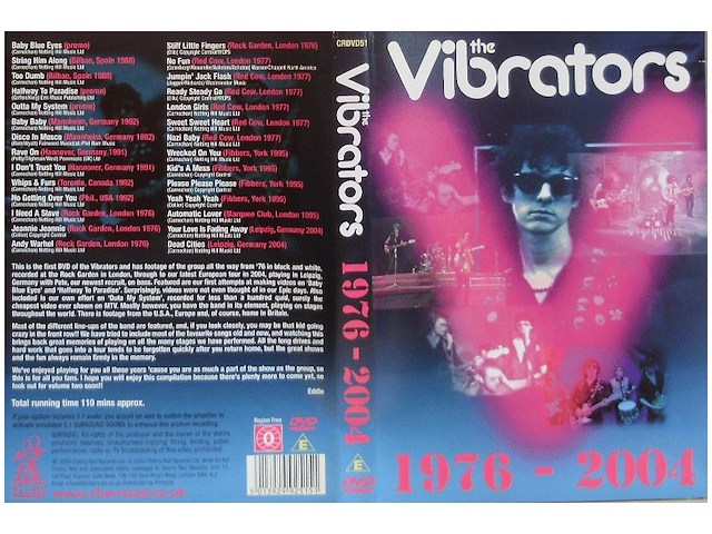 VIBRATORS - 1976-2004 DVD