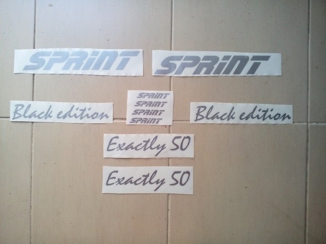 Nalepnice za motore Sprint ExactlyBlack Edition