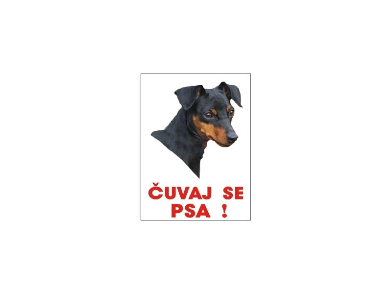 ČUVAJ SE PSA - pinč - nalepnice