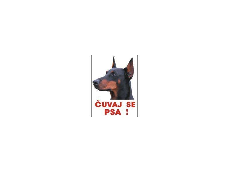 ČUVAJ SE PSA DOBERMAN NALEPNICE i TABLE