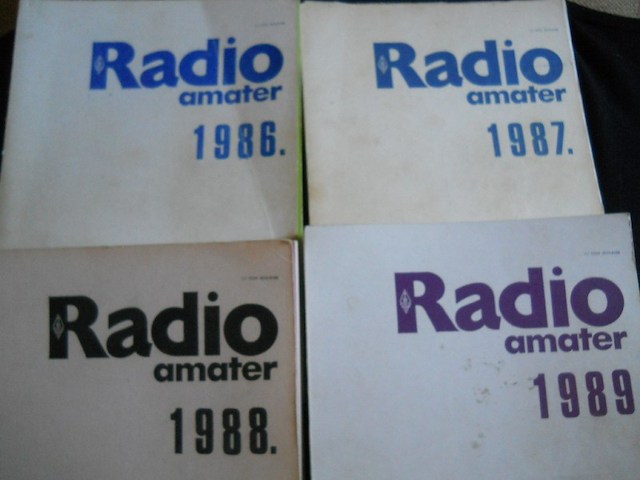 RADIO AMATER 1986, 1987, 1988, 1989.