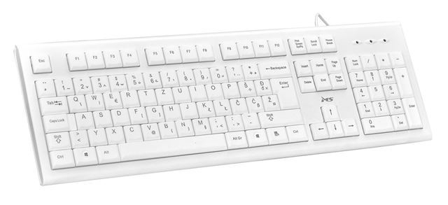 TAST. MS KB-ALPHA USB Å¾iÄna tastatura bela