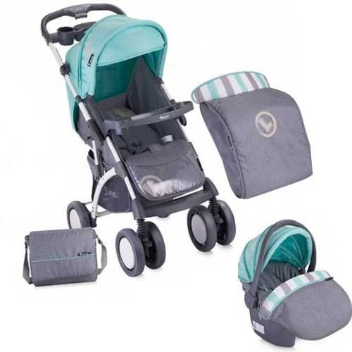 Dečija kolica Apollo Set Grey&Green