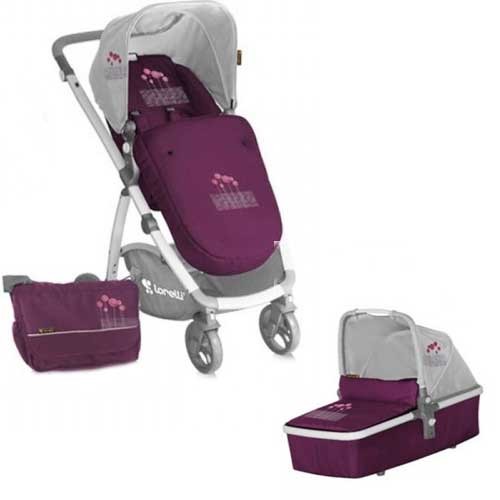 Dečija kolica Bertoni Evo 2u1 Violet Pink Flowers