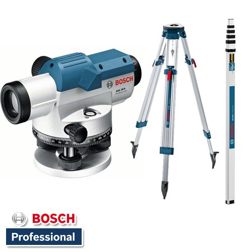 Optički uređaj za nivelisanje Bosch GOL 26 D Professional + BT 160 + GR 500