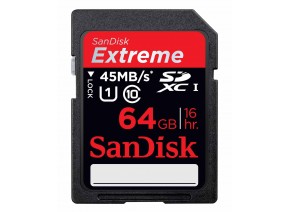 SanDisk SDXC 64GB Extreme 45 MB/s
