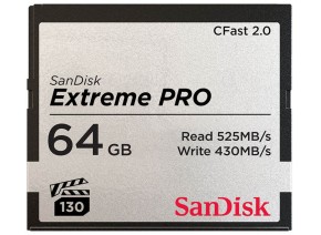SanDisk 64GB Extreme PRO CFast 2.0 525MB/s