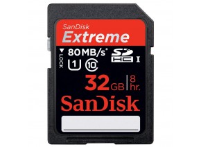 SanDisk SDHC 32GB Extreme 80MB/s