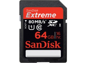 SanDisk SDXC 64GB Extreme 80MB/s