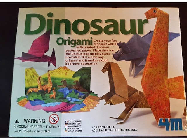 Dinosaur origami set