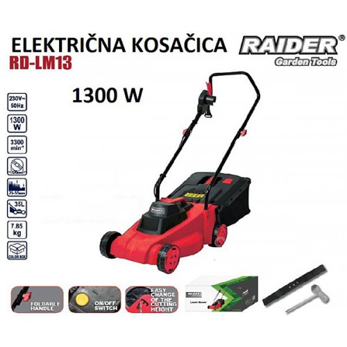 Električna kosilica za travu Raider RD-LM 13