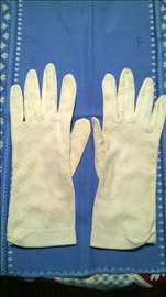 Zenske bele rukavice br.8 , ocuvane, vintage