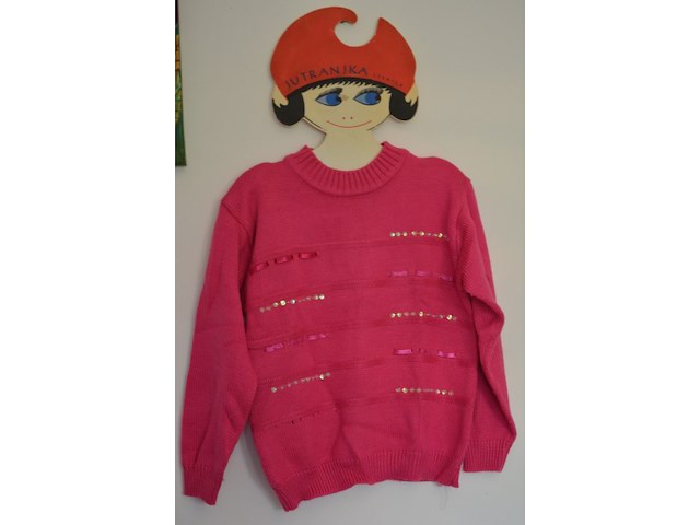Roze džemperić  vel 14