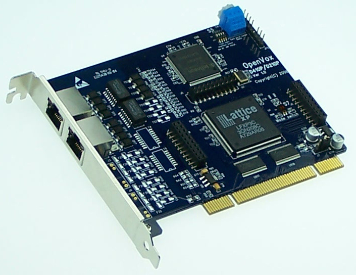 OpenVox D210P Dual PCI VoIP Asterisk kartica sa 2 porta E1/T1/J1/PRI/FR (60 B kanala)