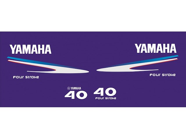 YAMAHA 40 - Nalepnice za vanbrodski  motor