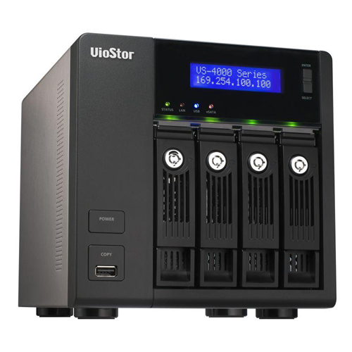 QNAP VS-4016Pro VioStor NVR server 4 x hot-swapp HDD bays, 16 x IP camera, Intelligent video analytics, Multi-NVR monitoring, VGA