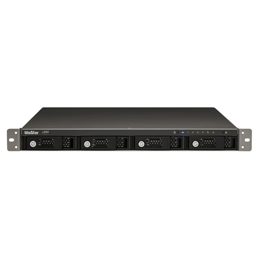 QNAP VS-4008U-RP Pro VioStor NVR server 4 x hot-swapp HDD bays, 8 x IP camera, Intelligent video analytics, Multi-NVR monitoring, VGA, rack 1U/19"
