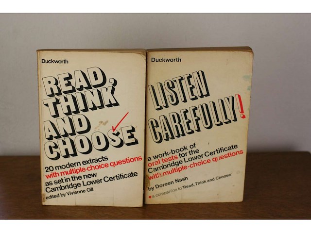 Listen carefully Read think and choose english tests