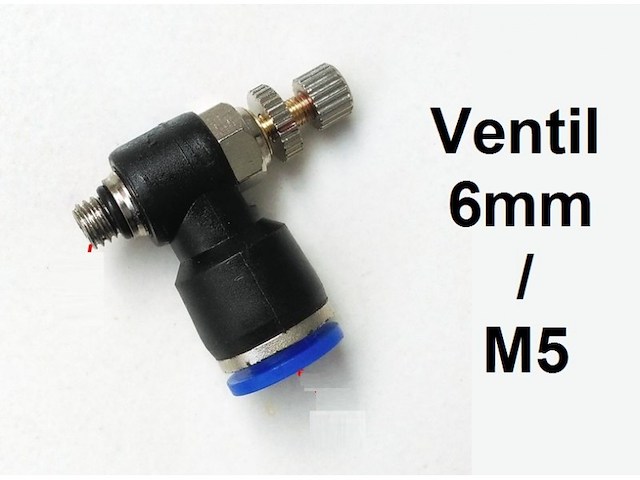 Prigusni ventil 6mm na M5 - SL6-M5