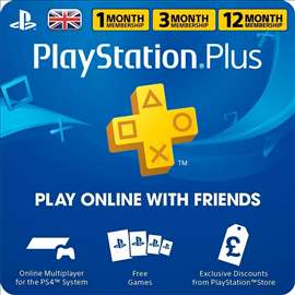 UK/US Playstation plus pretplata i dopuna PS3/PS4