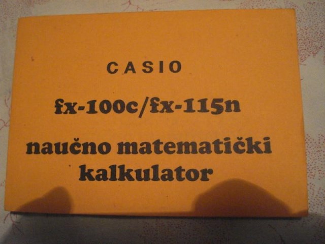 Uputstvo za kalkulator CASIO fx-100c/fx115n