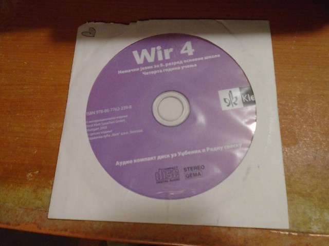 CD WIR 4 Nemački jezik  8.razred KLETT