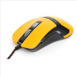 Mouse Omega OM0270 varr gaming 1200-3200dpi zuti