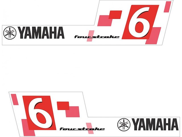 YAMAHA 6 - Nalepice za vanbrodski motor