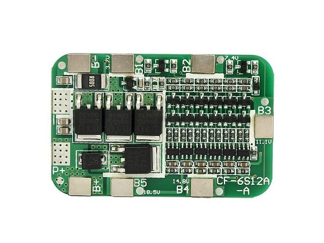 24V 18650 BMS zastita za 6 Li-Ion celija