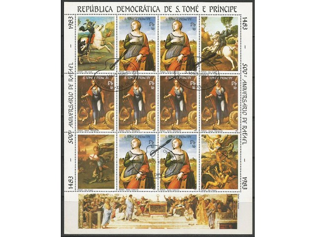 Sao Tome i Principe,500 god rođenja-S.Rafael 1983.,taba