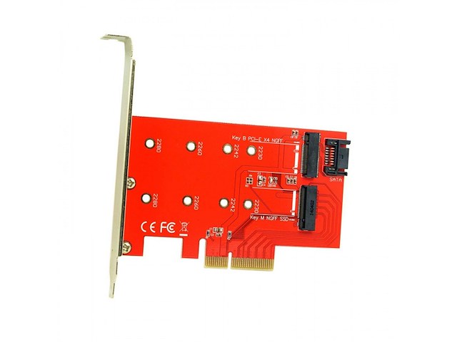 2 port NGFF M.2 SSD na PCI Express nvme m2 slot