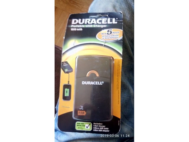 Duracell portable usb charger 1800 mah