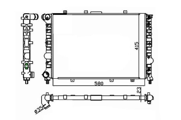 Hladnjak vode Alfa Romeo 156 97-