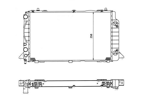 Hladnjak vode Audi 80 1991-1995 (automatski menjač)