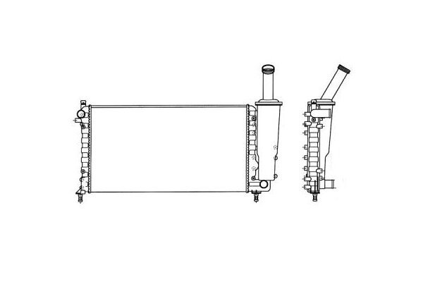 Hladnjak vode Fiat Punto 99-10, 1.2 99-03 Valeo tip