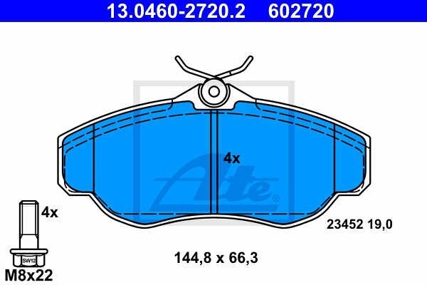 Prednje kočione obloge 13.0460-2720.2 - Land Rover