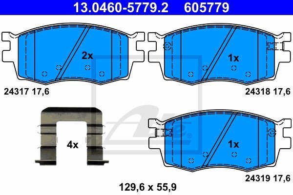 Prednje kočione obloge 13.0460-5779.2 - Hyundai, Kia