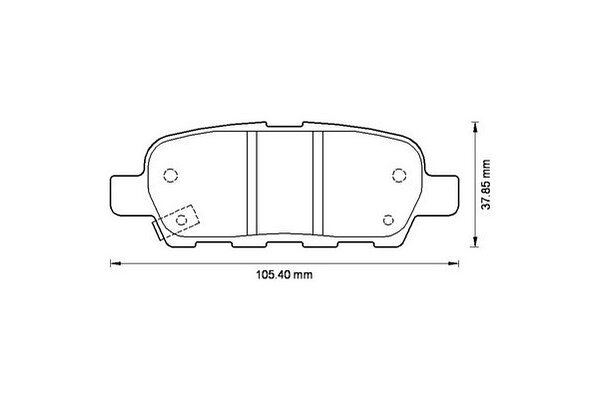 Zadnje kočione obloge S70-1194 - Nissan Qashqai 07-