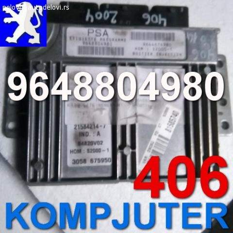 Kompjuter 406 2,0 16V 9648804980 Peugeot