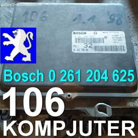 Kompjuter 106 Bosch 0 261 204 625 Peugeot
