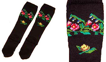 Vezene čarape za nošnju - ženske